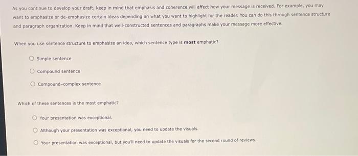 2. Effective Introductions, Coherent Paragraphs, and | Chegg.com