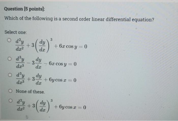 Solved Question [5 points]: Which of the following is a | Chegg.com