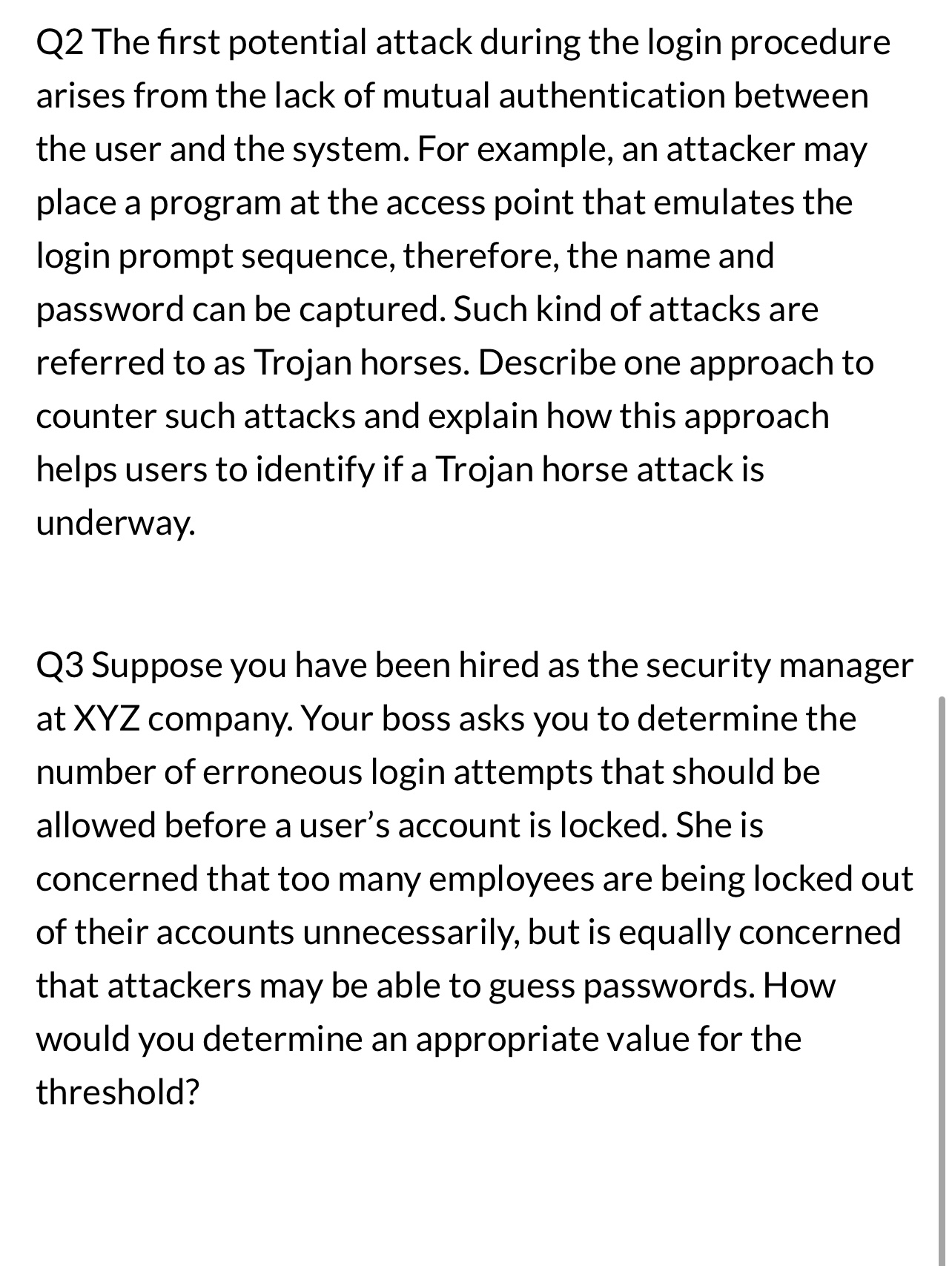 Solved Please read the following questions and submit your | Chegg.com