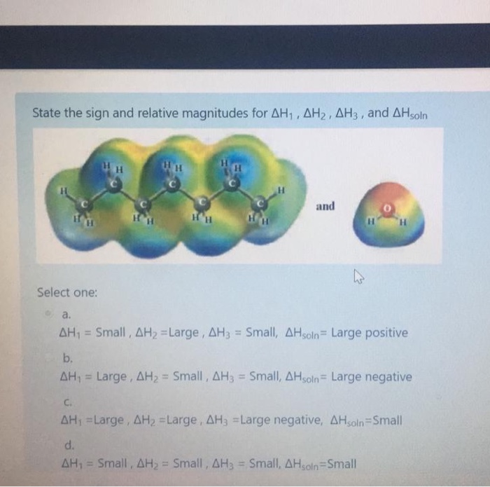 Solved State the sign and relative magnitudes for AH,, AH2, | Chegg.com