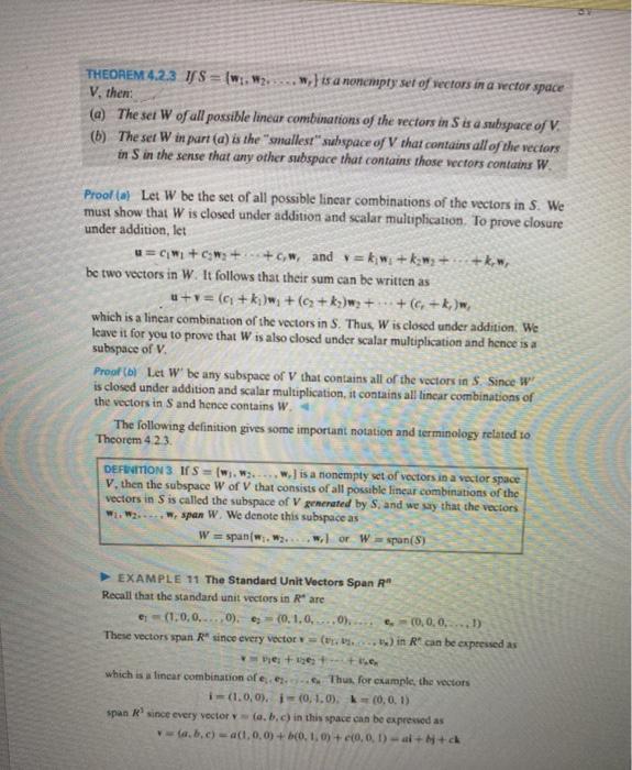 Solved Exercise Set 4.2 1. Use Theorem 4 2.1 to determine | Chegg.com