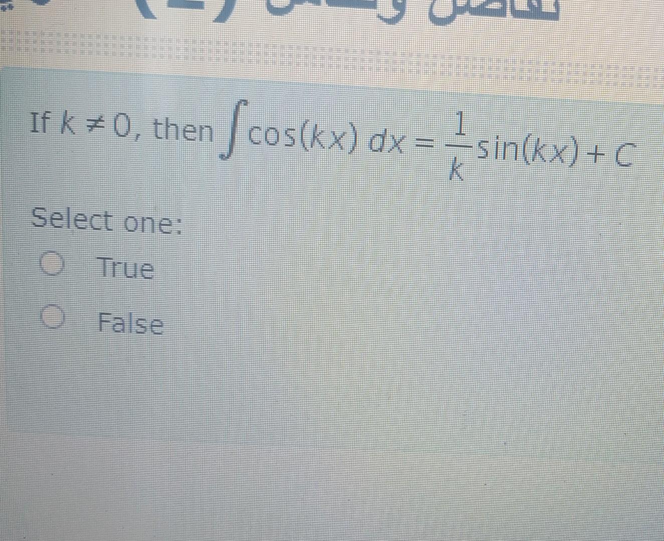 Solved If log x =k In x, then k=0.1 Select one: True O False | Chegg.com