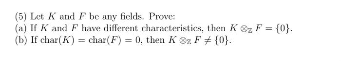 Solved This is an advanced math problem in abstract algebra. | Chegg.com