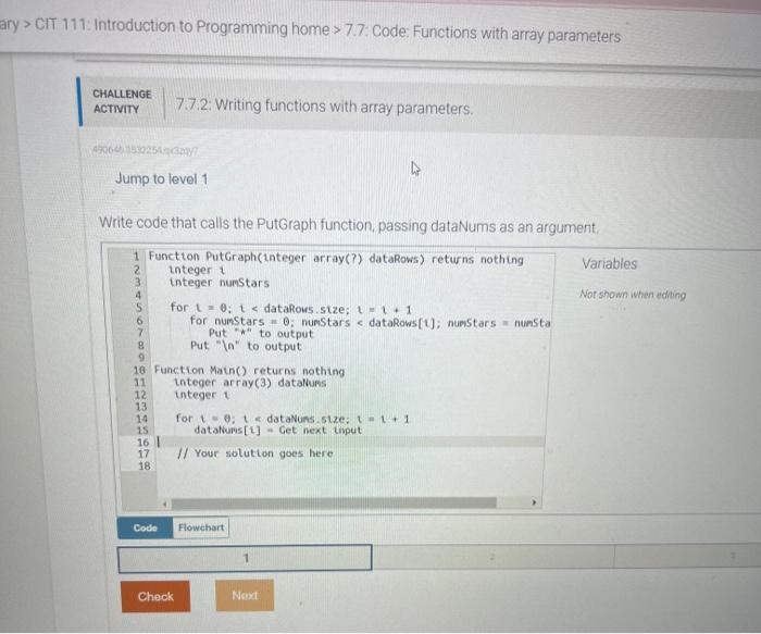 Solved ary > CIT 111: Introduction to Programming home >7.7 | Chegg.com