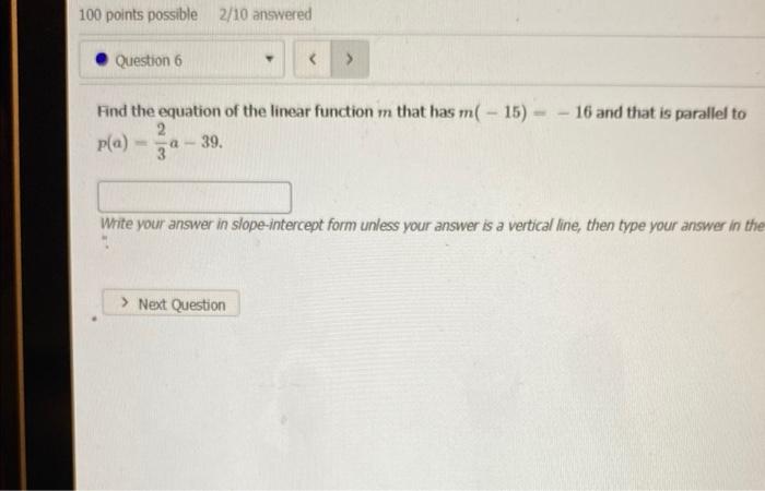 Solved Find the equation of the linear function m that has | Chegg.com