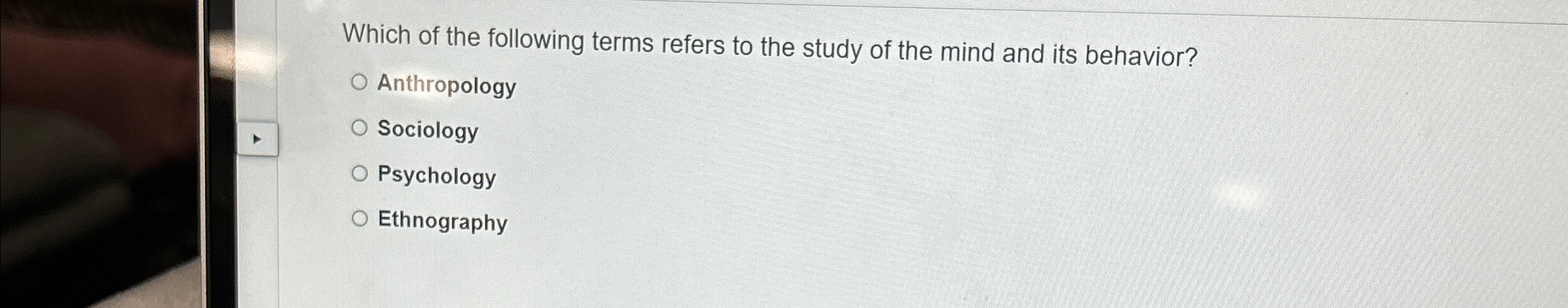 Solved Which of the following terms refers to the study of | Chegg.com