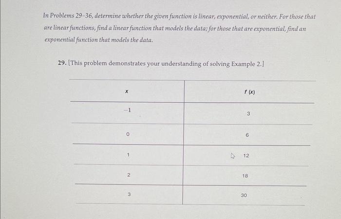 Solved In Problems 29-36, determine whether the given | Chegg.com