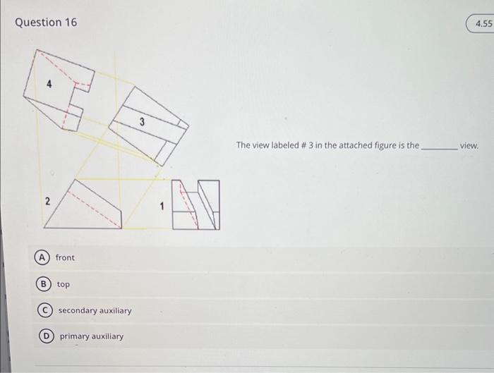 Solved Question 13 the attached drawing is a section. half | Chegg.com