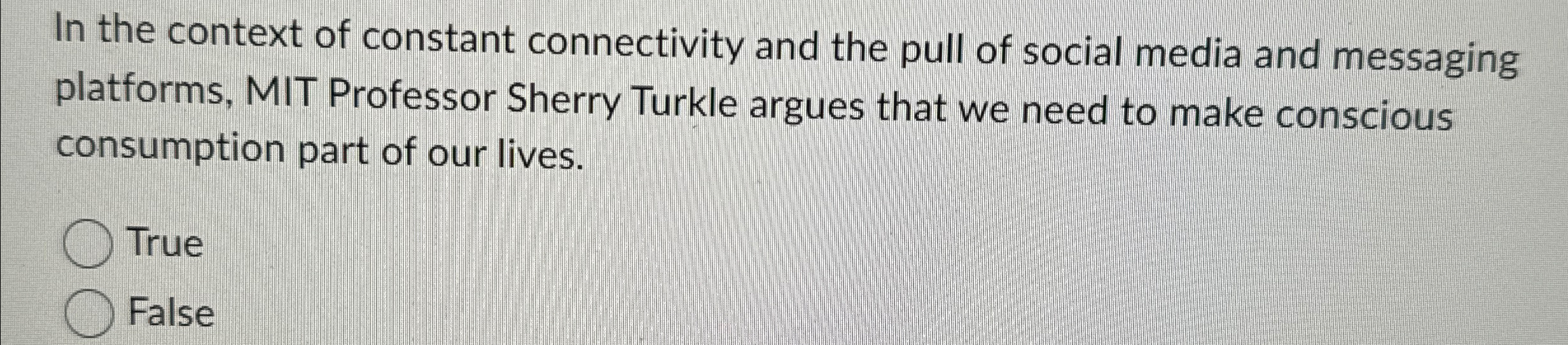 Solved In the context of constant connectivity and the pull | Chegg.com