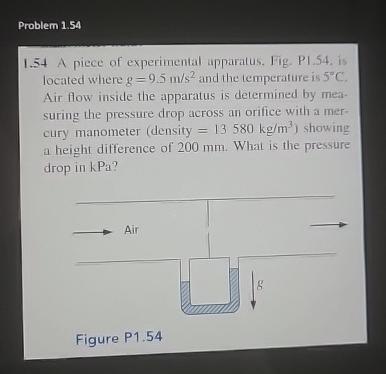 Solved Problem 1.54\\n1.54 A piece of experimental | Chegg.com