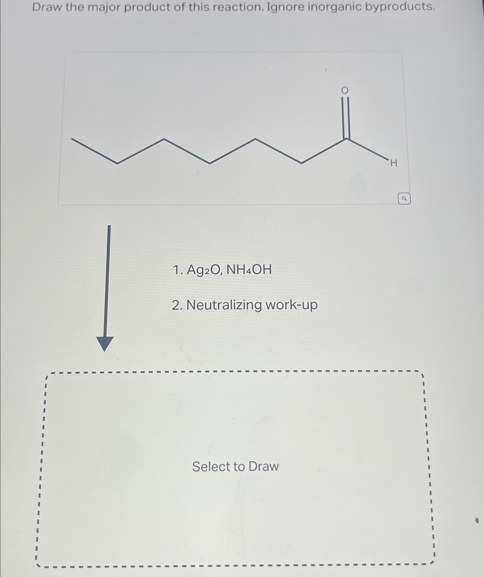Solved Draw the major product of this reaction. Ignore | Chegg.com