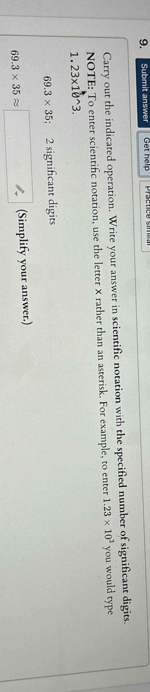 Solved Practice similaiCarry out the indicated operation. | Chegg.com