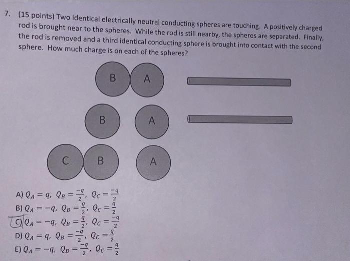 Solved 7. (15 points) Two identical electrically neutral | Chegg.com