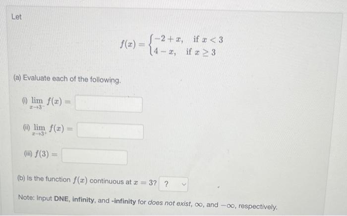 Solved f(x)={−2+x,4−x, if x