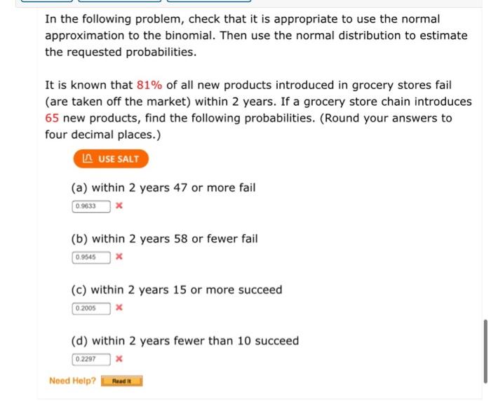Solved In the following problem, check that it is | Chegg.com