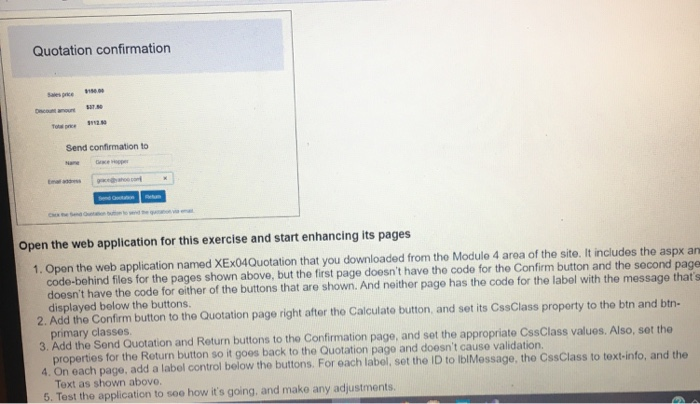 Quotation confirmation Send confirmation to Open the | Chegg.com