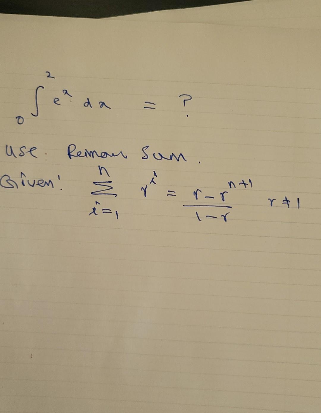 Solved 2 Sean ea da ? 1 o use Remon Sum. n Given! rar TA W | Chegg.com