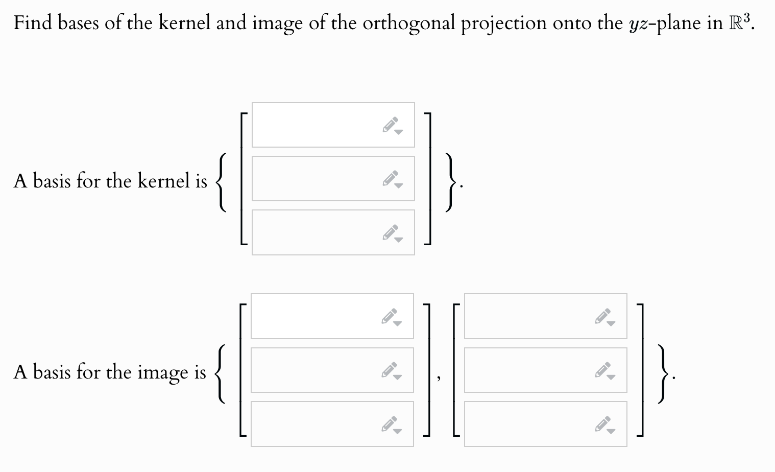 Solved Find bases of the kernel and image of the orthogonal | Chegg.com