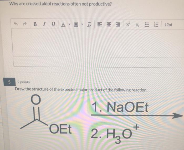 Solved Draw The Structure Of The Expected Major Product Of