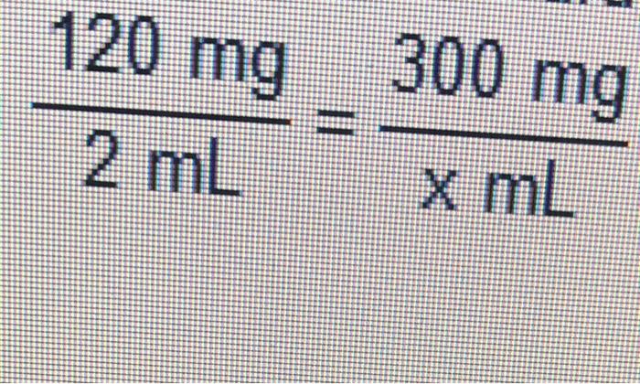 Solved Nurses use proportions to determine the amount of | Chegg.com