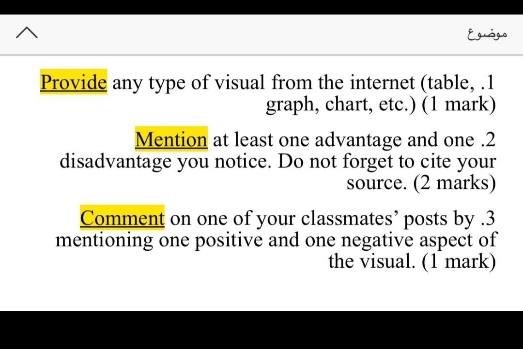 Solved Provide any type of visual from the internet (table, | Chegg.com