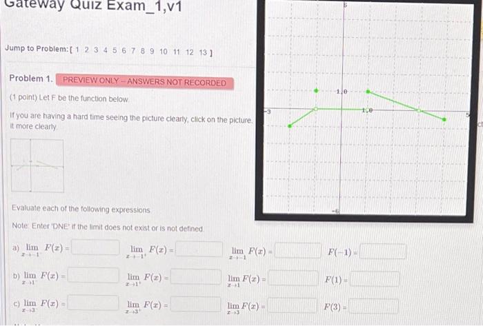 Solved Gateway Quiz Exam_1,v1 Jump to Problem:( 1 2 3 4 5 6 | Chegg.com