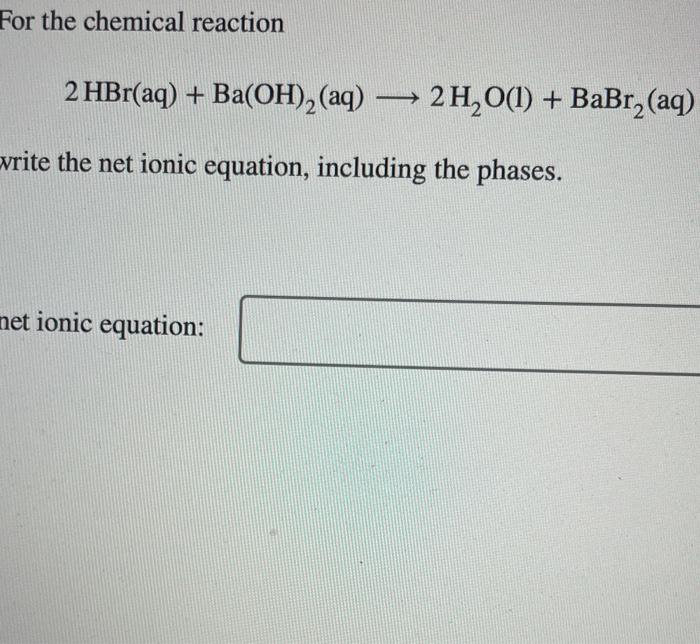 Solved For the chemical reaction | Chegg.com