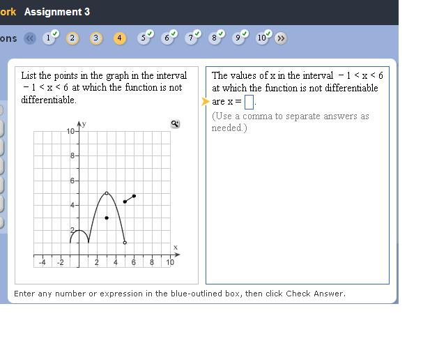 Solved List the points in the graph in the internal - 1