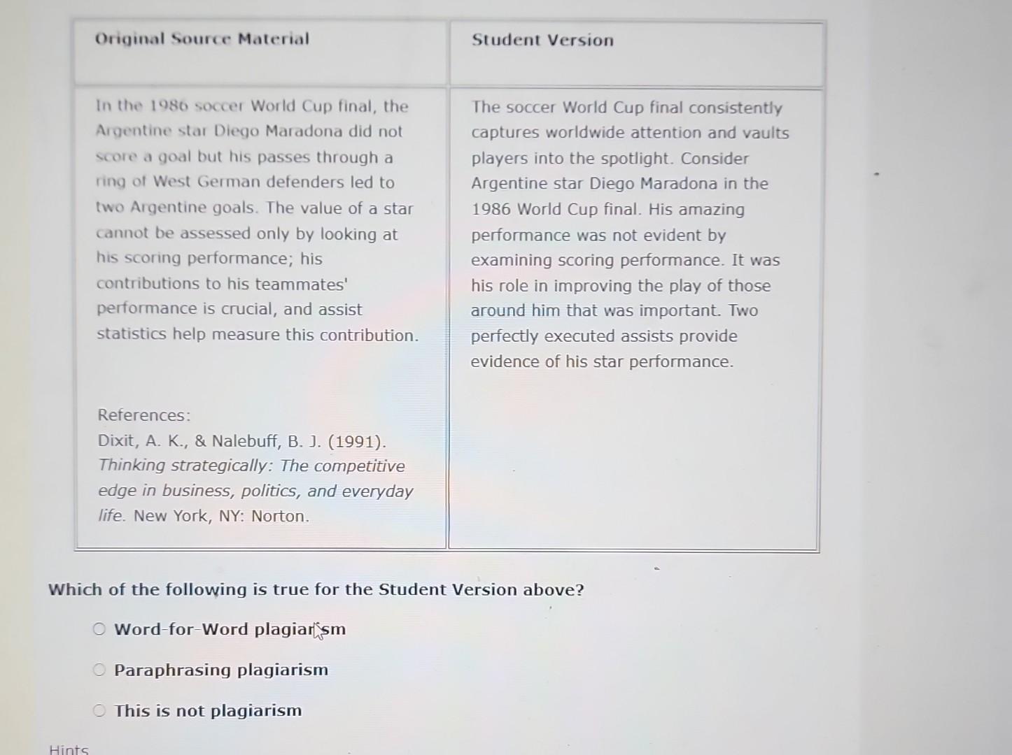 Which of the following is true for the | Chegg.com