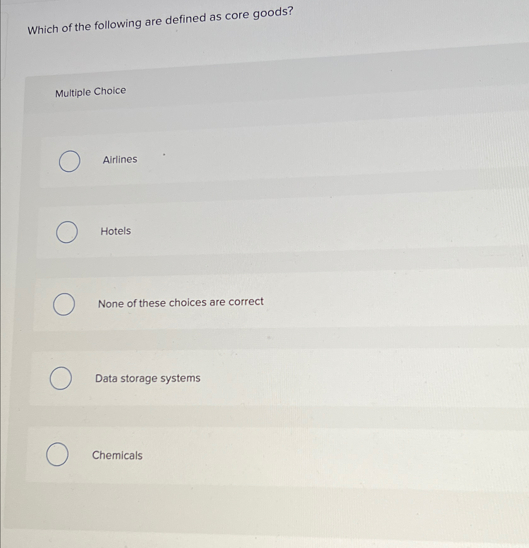 Solved Which of the following are defined as core | Chegg.com