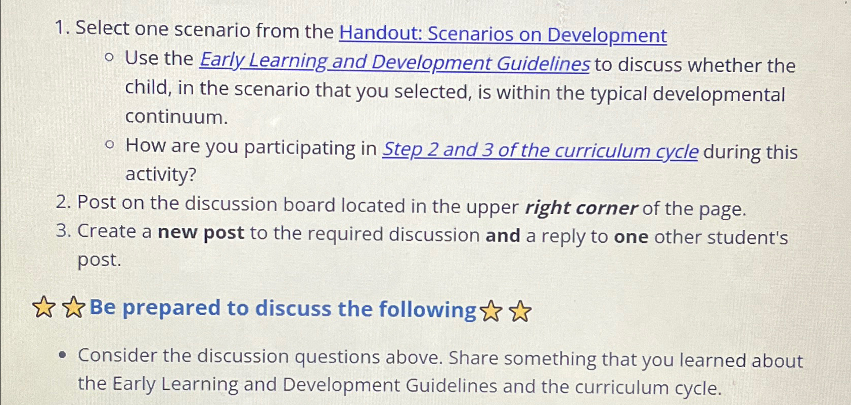 Solved Select one scenario from the Handout: Scenarios on | Chegg.com