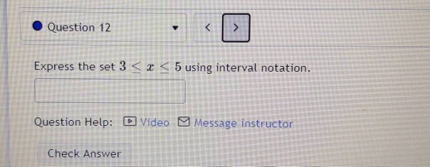 Solved Question 12 Express the set 3