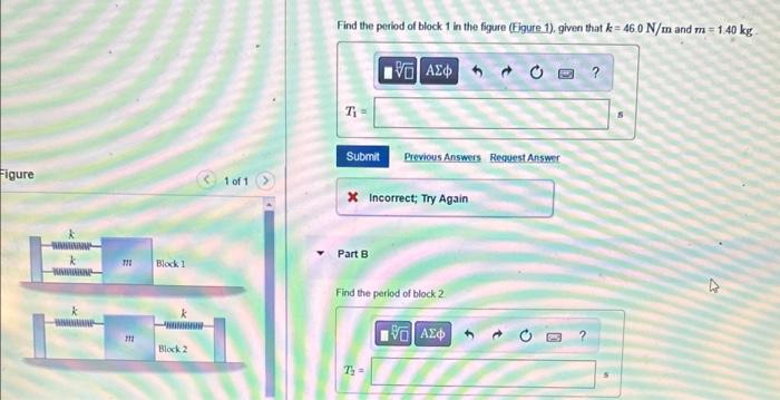 Solved Find the period of block 1 in the figure (Figure 1). | Chegg.com
