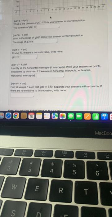 Solved part a =4 pts What is the domain of q(r)? Write your | Chegg.com