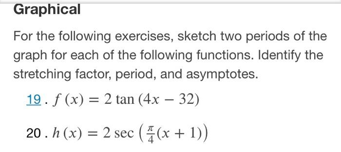 Solved Graphical For the following exercises, sketch two | Chegg.com