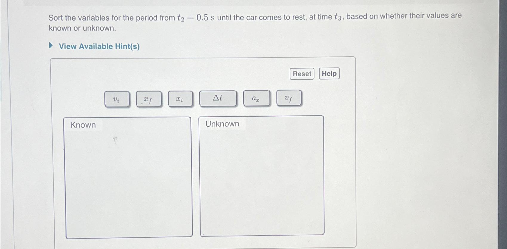 Solved Sort the variables for the period from t2=0.5s ﻿until | Chegg.com