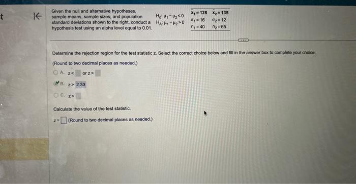 Solved sample means, sample sizes, and population | Chegg.com