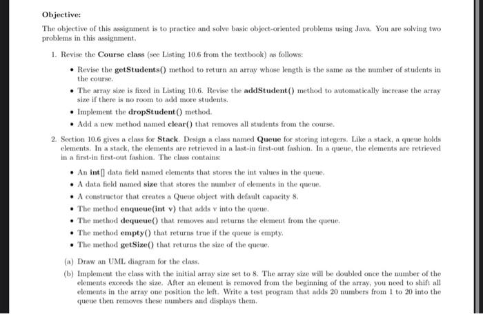 Solved Objective The Objective Of This Assignment Is To 1814
