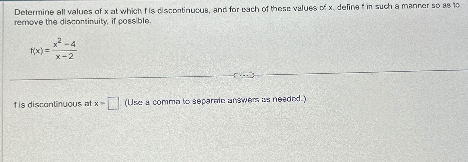 Solved Determine all values of x ﻿at which f ﻿is | Chegg.com