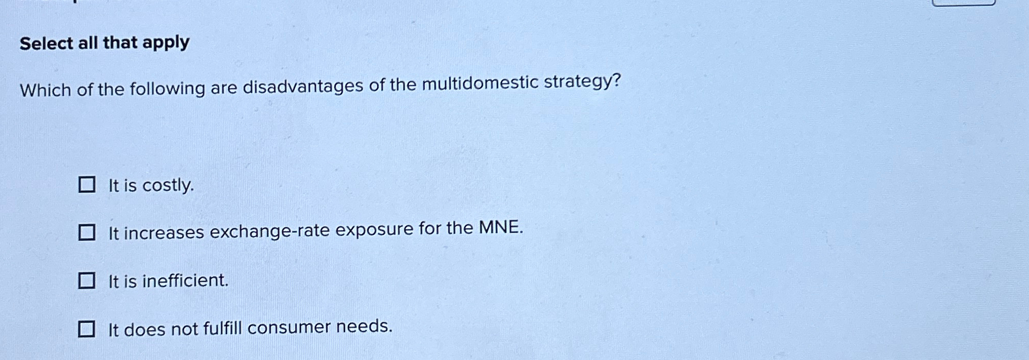 Solved Select all that applyWhich of the following are | Chegg.com