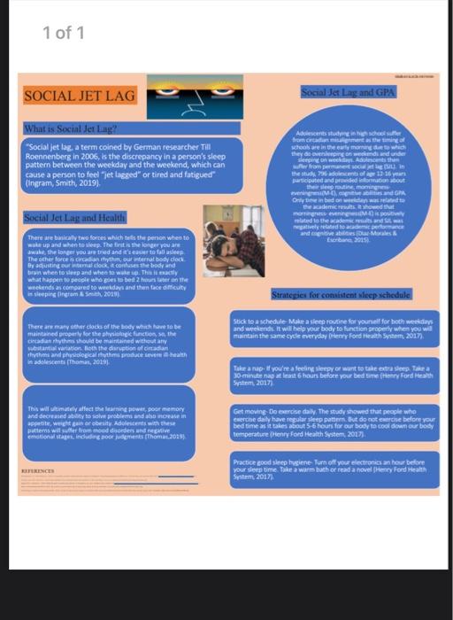 Solved What is social jet lag and why is it harmful? Must | Chegg.com