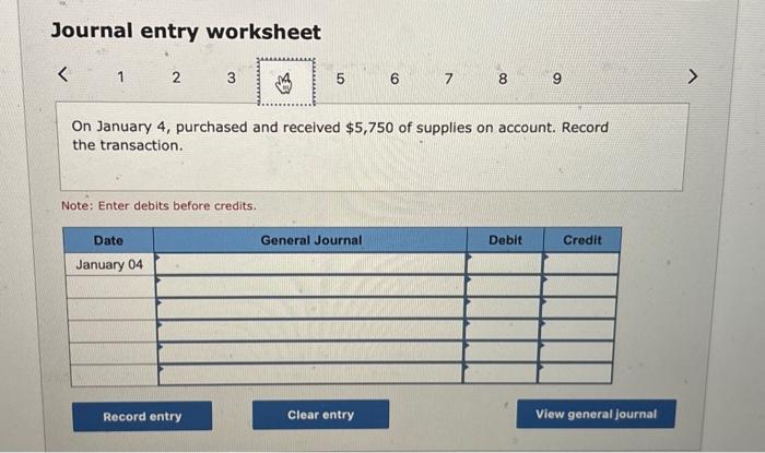 Solved Journal entry worksheet Received $210,000 cash on 1/5 | Chegg.com