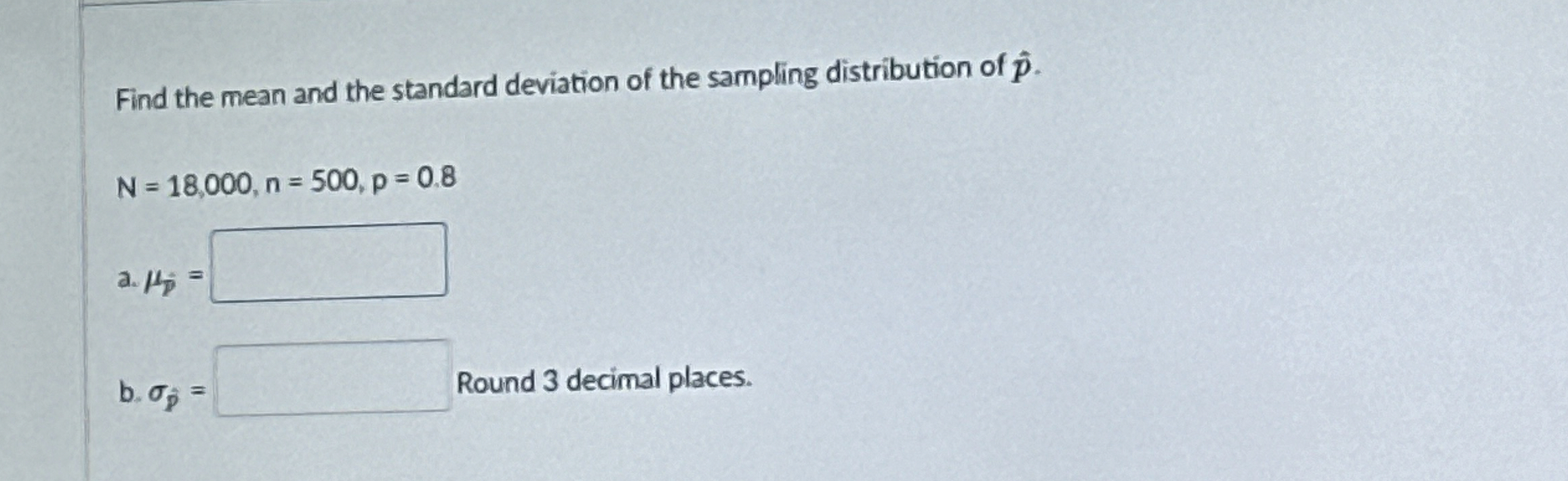 Solved Find the mean and the standard deviation of the | Chegg.com