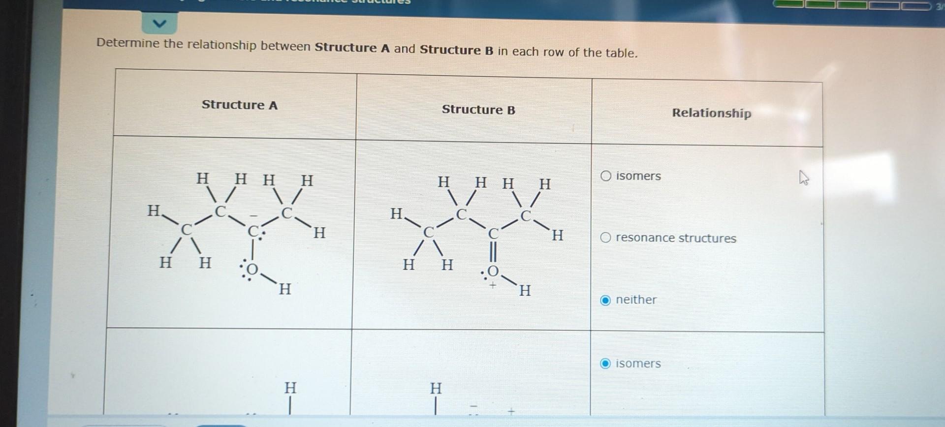 Solved Determine the relationship between Structure A and | Chegg.com