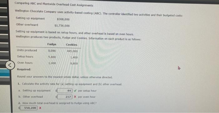 Solved Comparing ABC and Plantwide Overhead Cost Assignments | Chegg.com