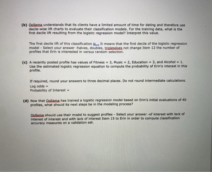 Solved The dating web site Oollama.com requires its users to | Chegg.com