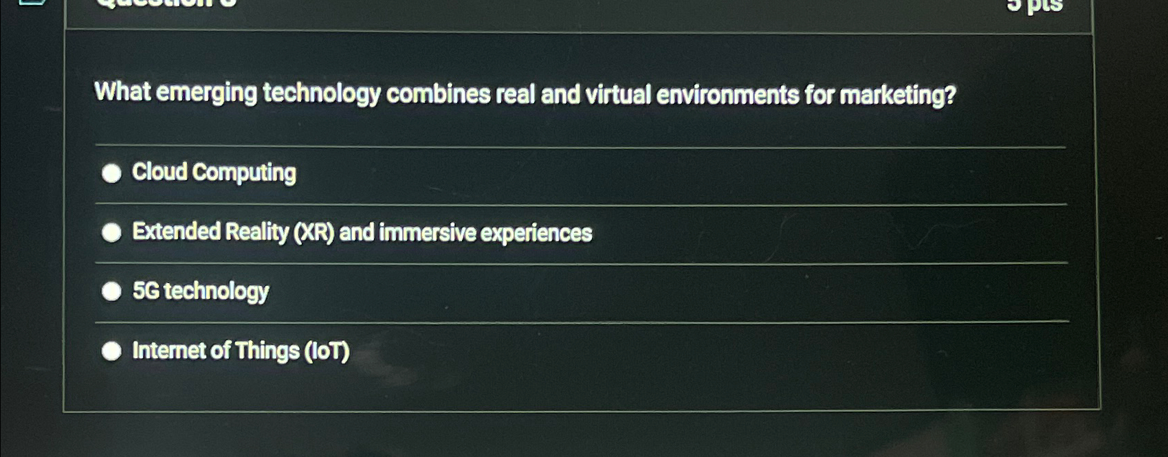 Solved What emerging technology combines real and virtual | Chegg.com