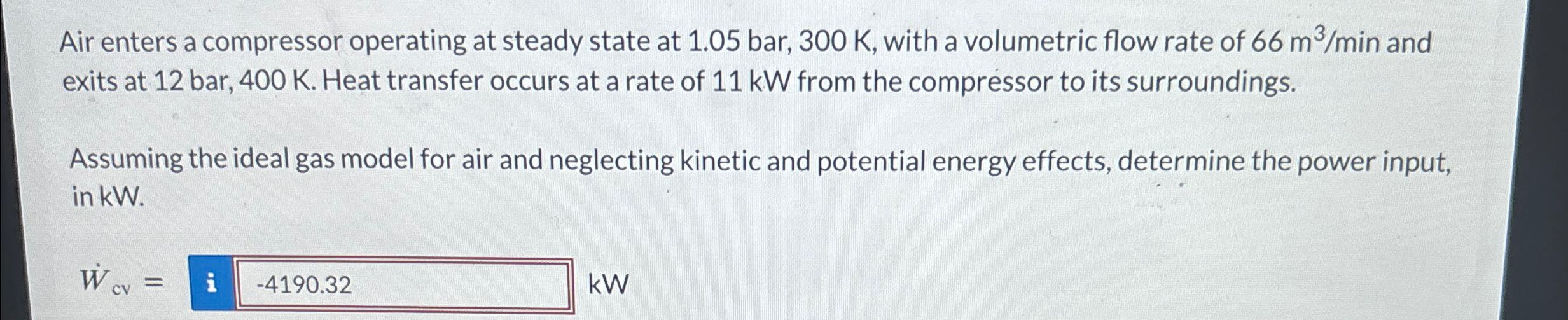 Solved Air enters a compressor operating at steady state at | Chegg.com