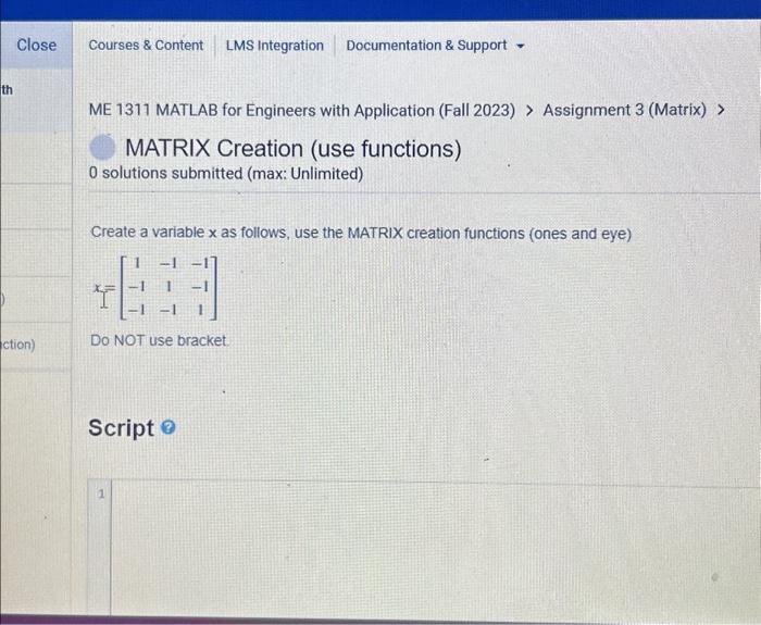 Solved th Close action) Courses & Content LMS Integration | Chegg.com