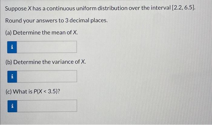 Solved Suppose X has a continuous uniform distribution over | Chegg.com